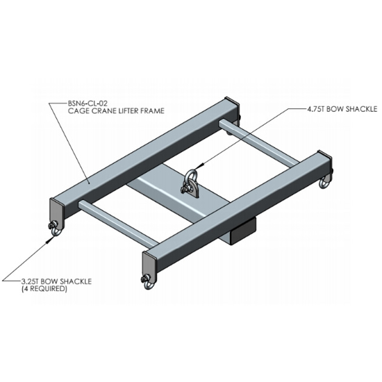 Lifting Frame including Shackles and Hooks Australia | Forklift ...